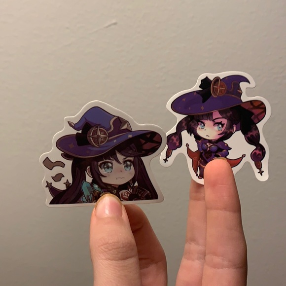 Accents | Two Mona Stickers From Genshin Impact | Poshmark